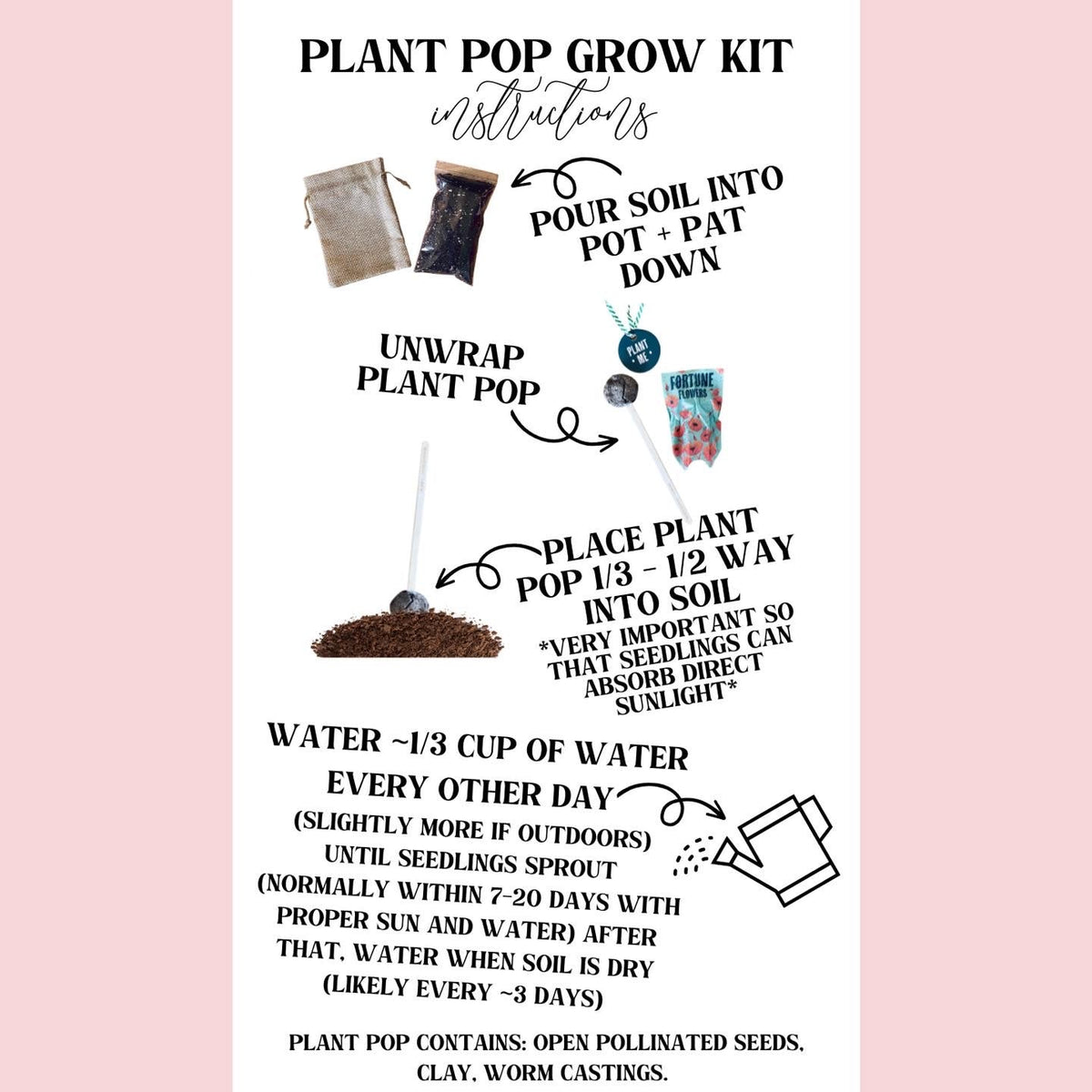 Plant Pop Grow Kit – The Happy Elephant
